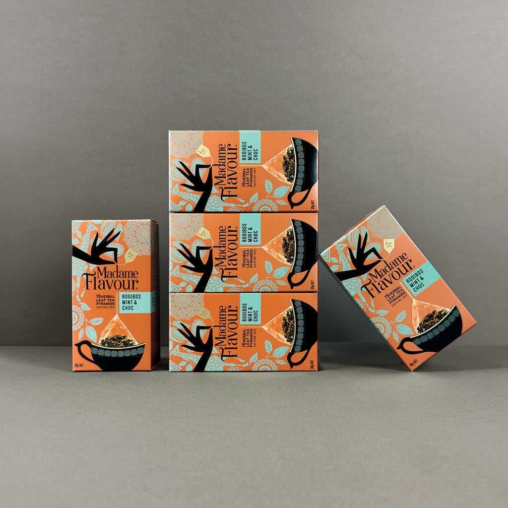 Rooibos Mint Choc Pyramid 15 x 5 Packs – Madame Flavour