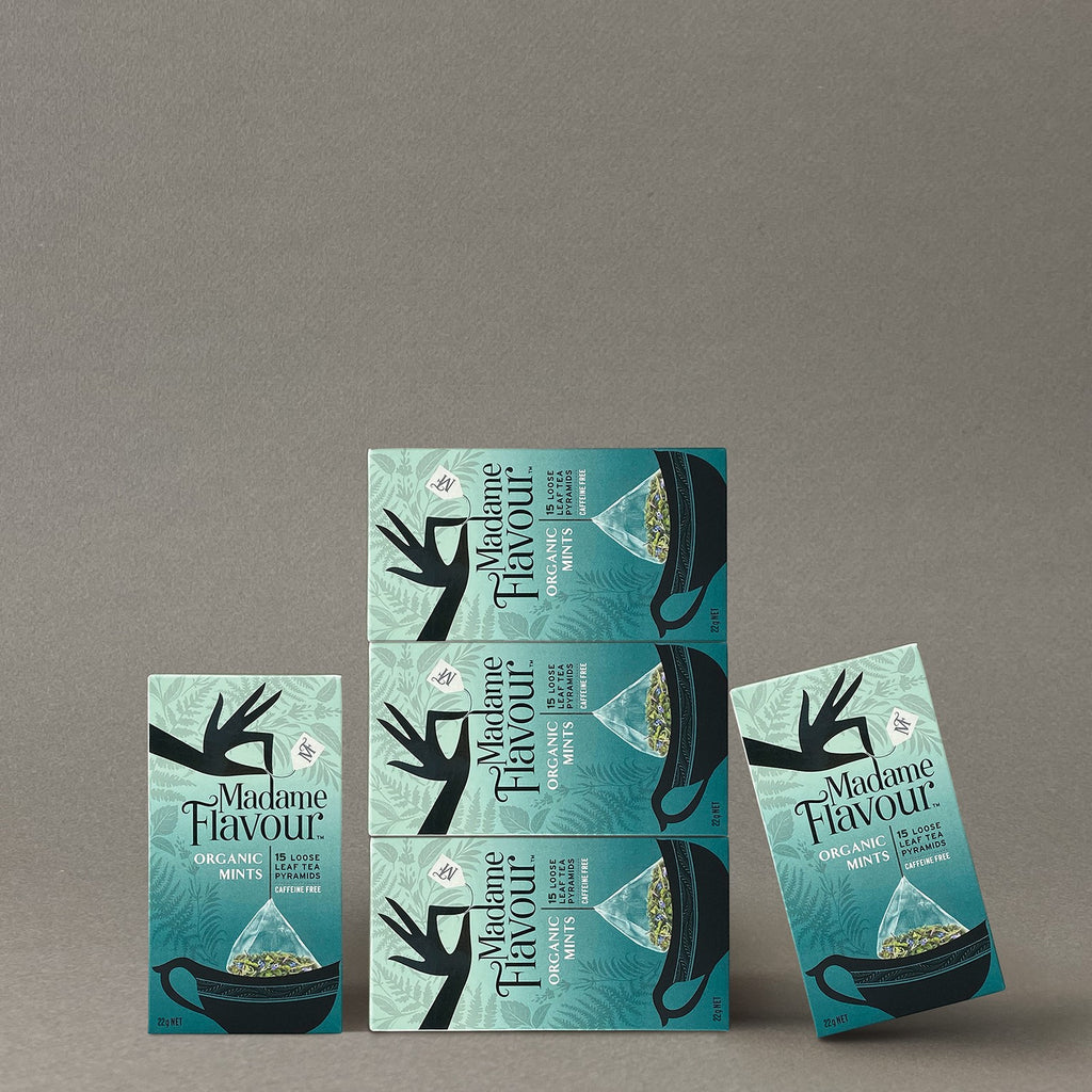 Organic Mints Pyramid 15 x 5 Packs – Madame Flavour